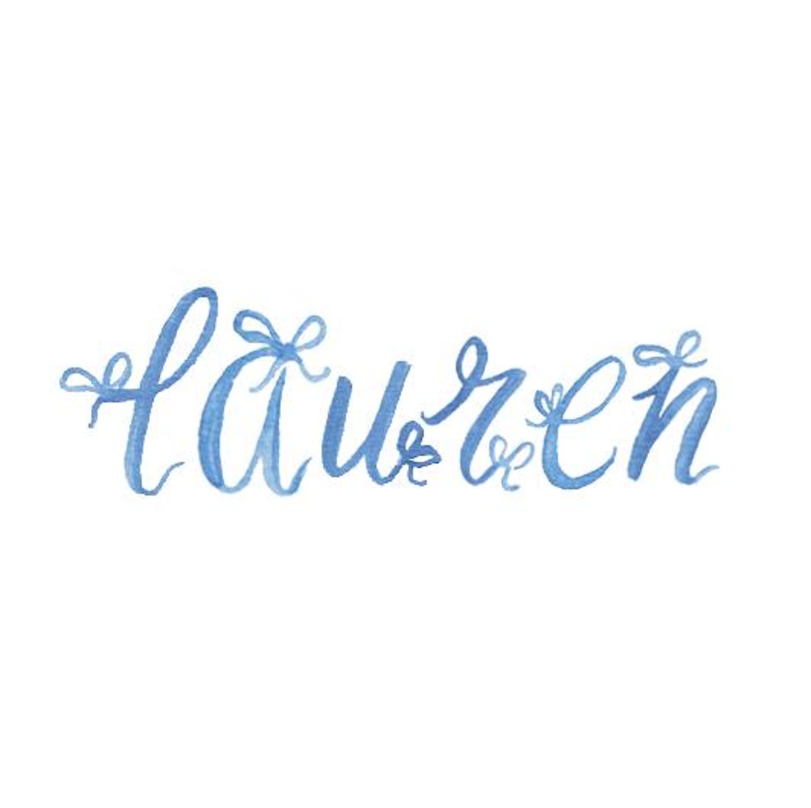 Watercolor Bow Alpha, Alphabet, Font, Ribbon for Sublimation or Paper ...