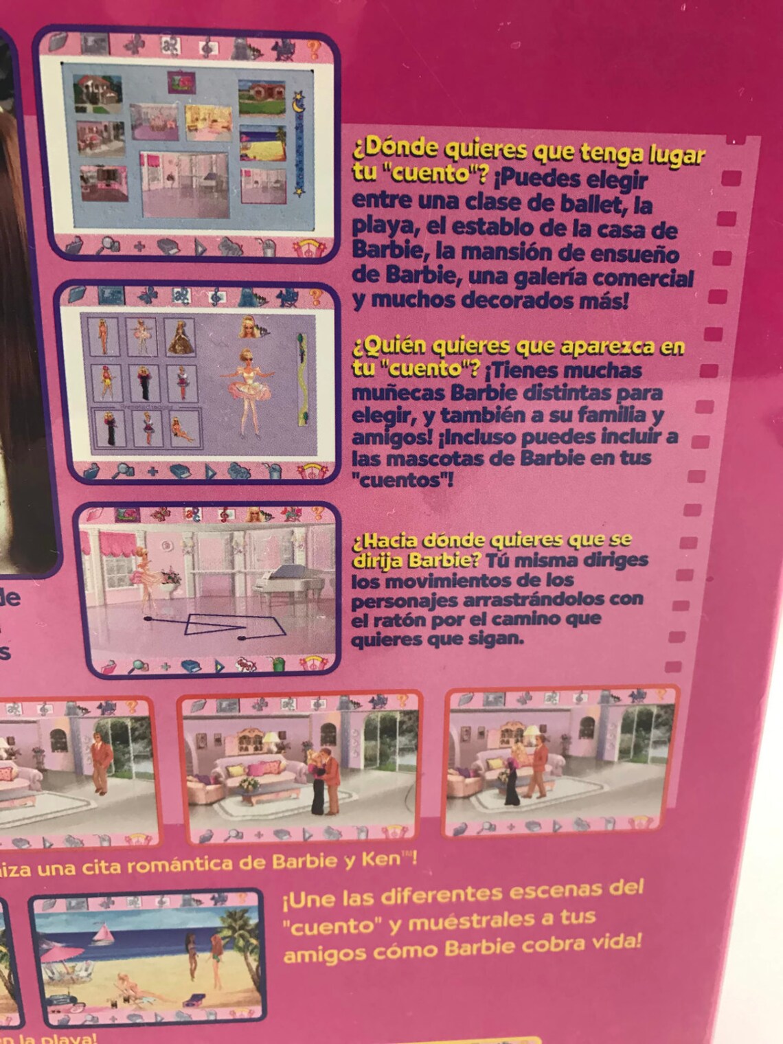 1990's Barbie PC CD Rom Game Mattel Toys RARE Spanish Version Sealed ...