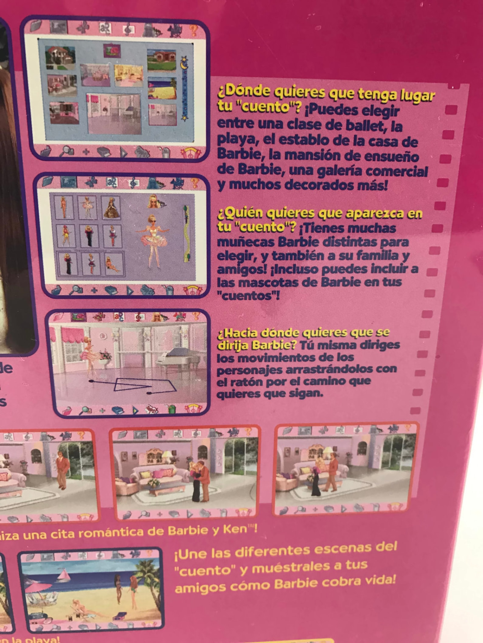 1990's Barbie PC CD Rom Game Mattel Toys RARE Spanish Version Sealed ...