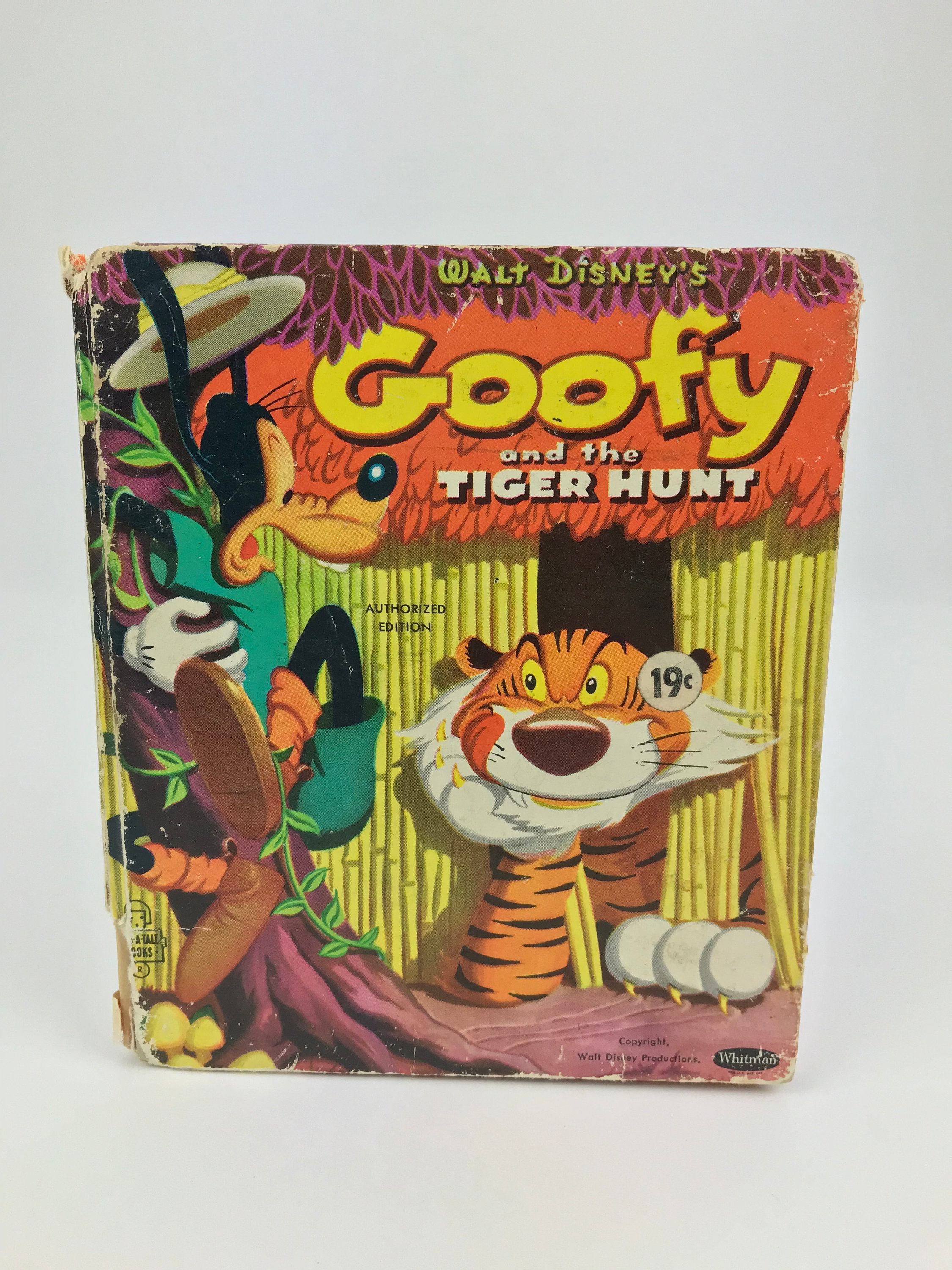 Walt Disney's Goofy and the Tiger Hunt Children's Book 1954 Walt Disney ...