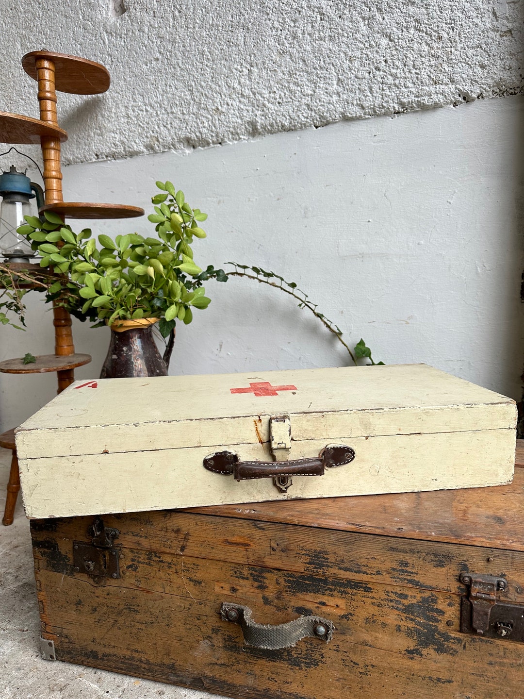 First AID BOX Vintage Hungarian Medical First Aid Wooden Box ...