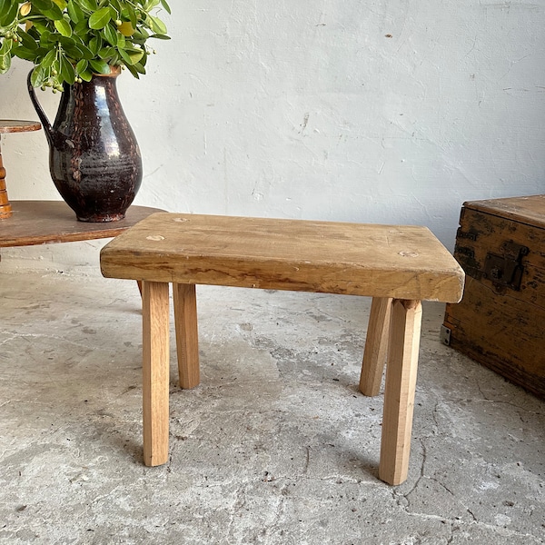 Carved Wood Stool - Etsy