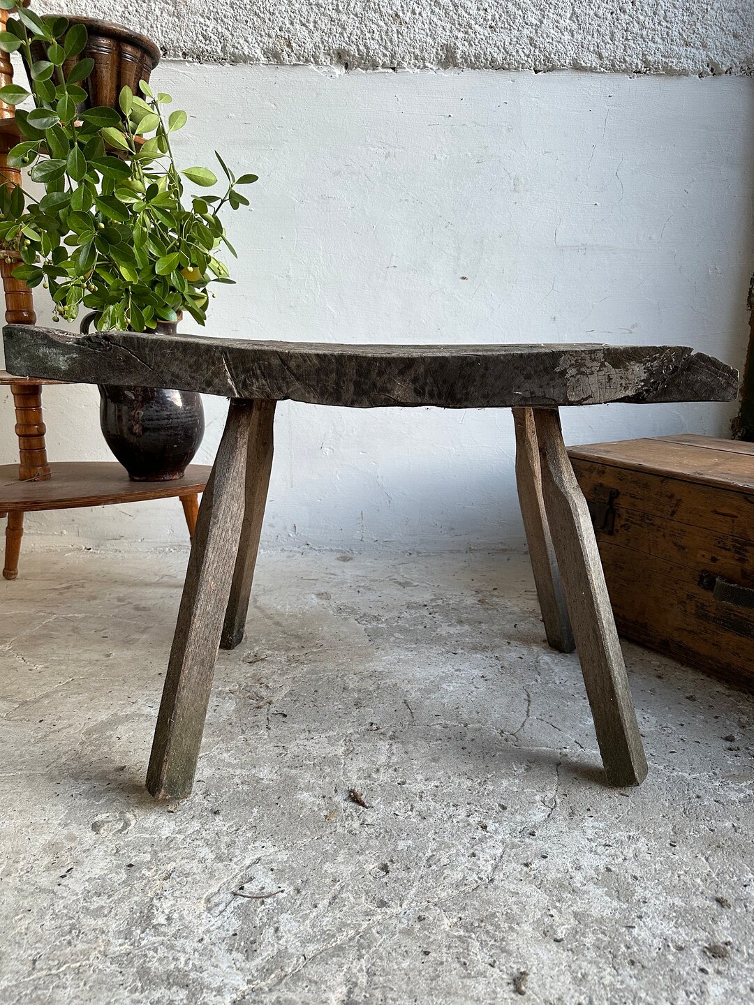 18th Century Very Aged Small Antique Bench. Old Farmhouse - Etsy