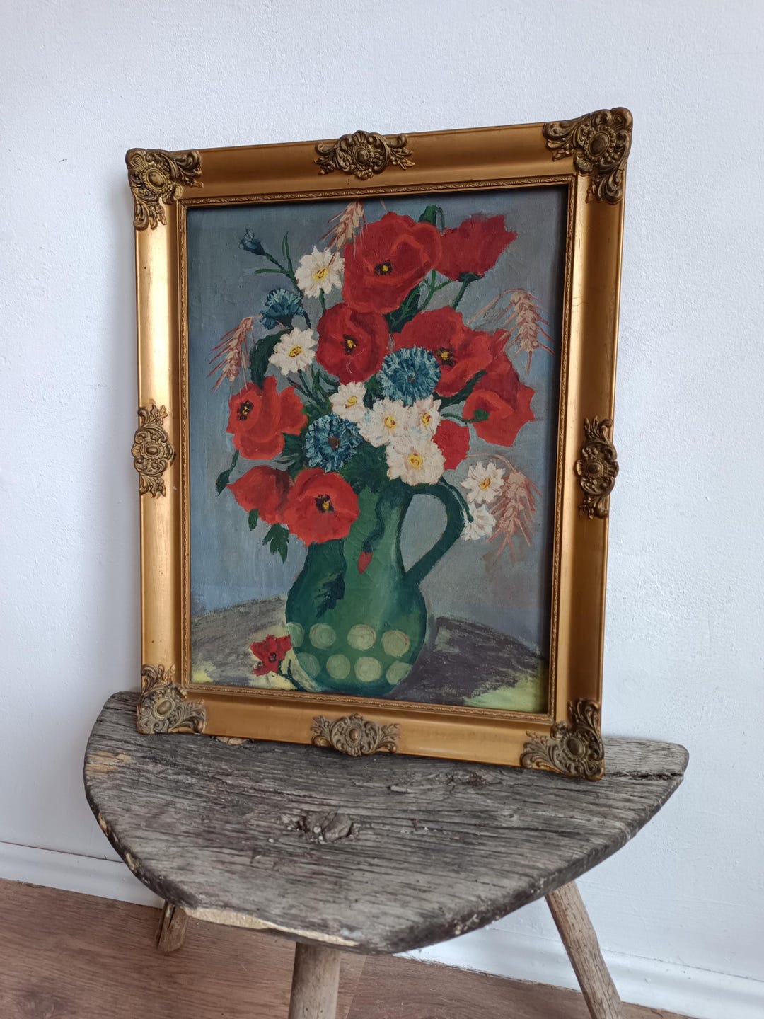 Acrylic PAINTING a Delightful Piece. Vivid Arrangement of Colourful ...