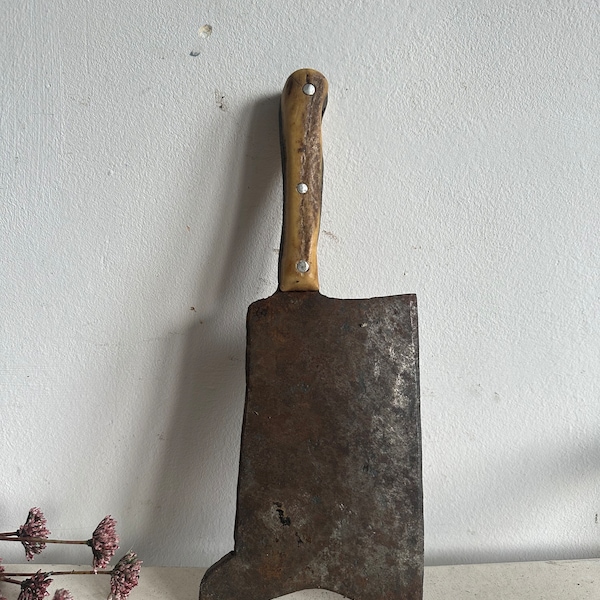 Antique Meat Cleaver - Etsy
