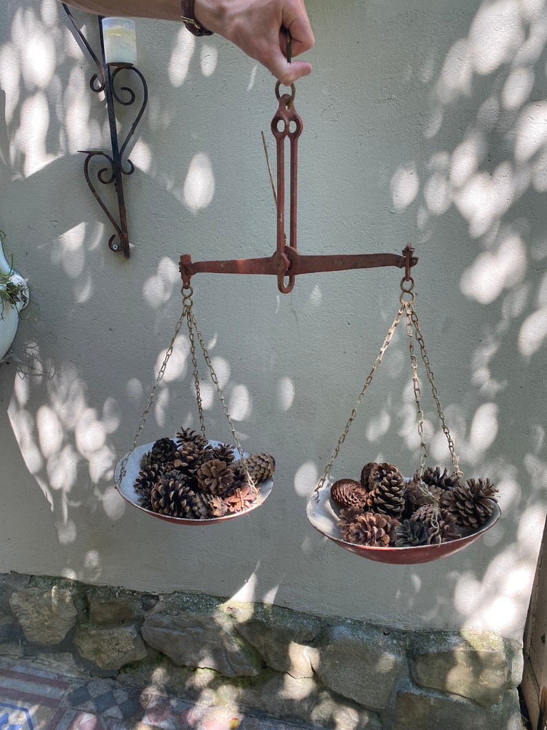Hanging Kitchen Weighing SCALES Vintage Style - Solid Metal Mid Century ...