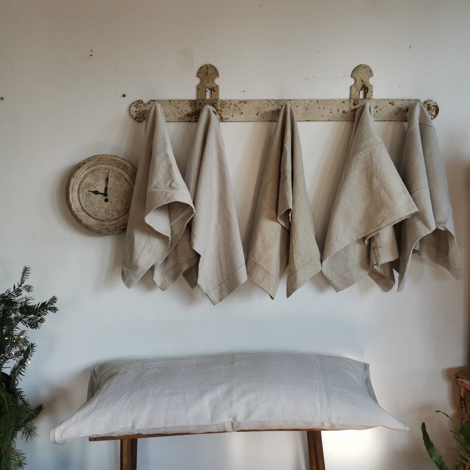 BIG OLD Linen SACK Hemp Flax Railway Transportation Eastern Europe Up ...