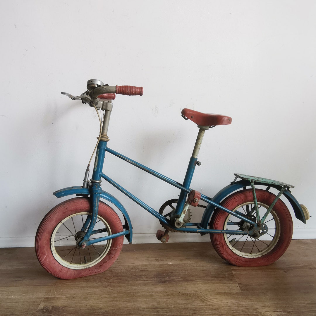 Rare Collectible Kids' Russian Bike - Blue and Red, 1950s Soviet Charm ...