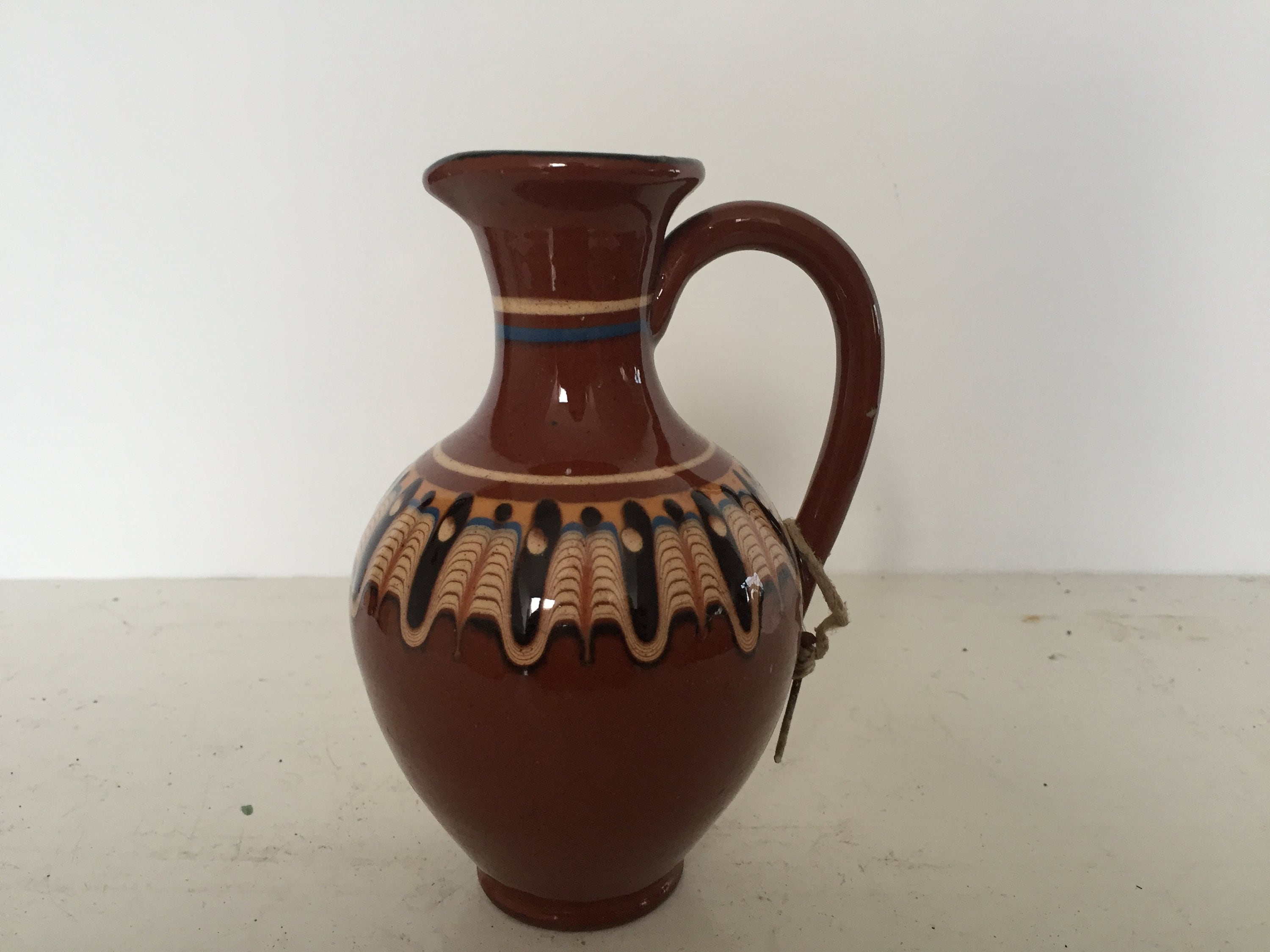 JUG Troyan Traditional Bulgarian Pottery Hand Painted. Made in - Etsy