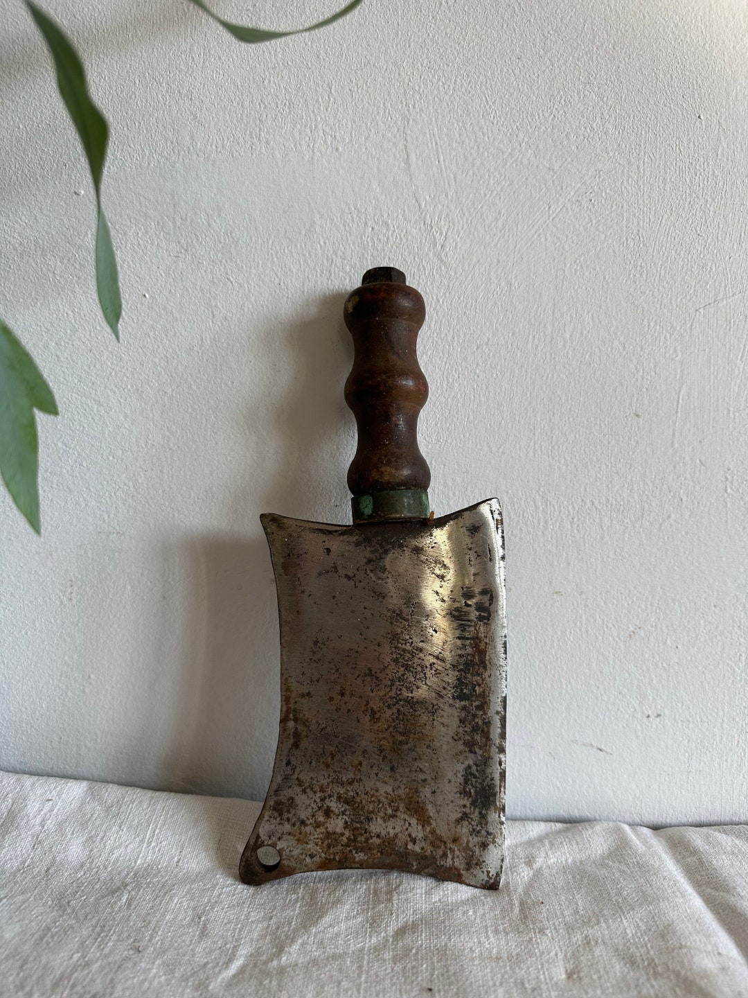 CHOPPER HAND Forged Big PRIMITIVE Cleaver Knife Meat & Veg Old Rustic ...