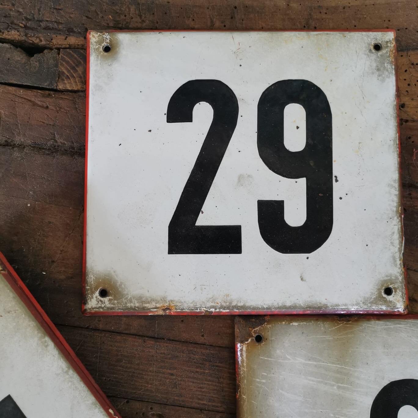 House Number Badge Door Fitting, Sign Number 29 Twenty Nine, Vintage ...