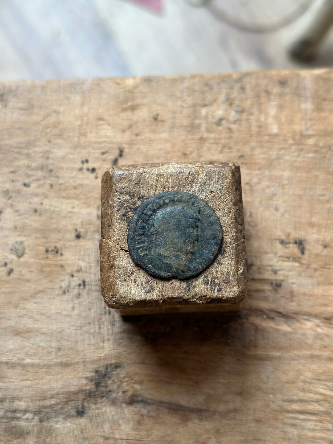 Roman Emperor Bronze Coin Authentic Ancient Relic in Uncleaned Rough ...