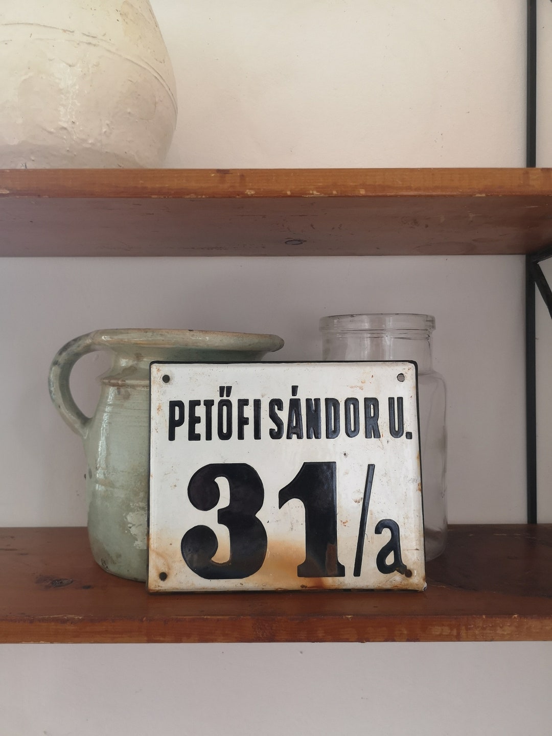 House Number Badge Door Fitting, Sign Number 31, Thirty One Vintage ...