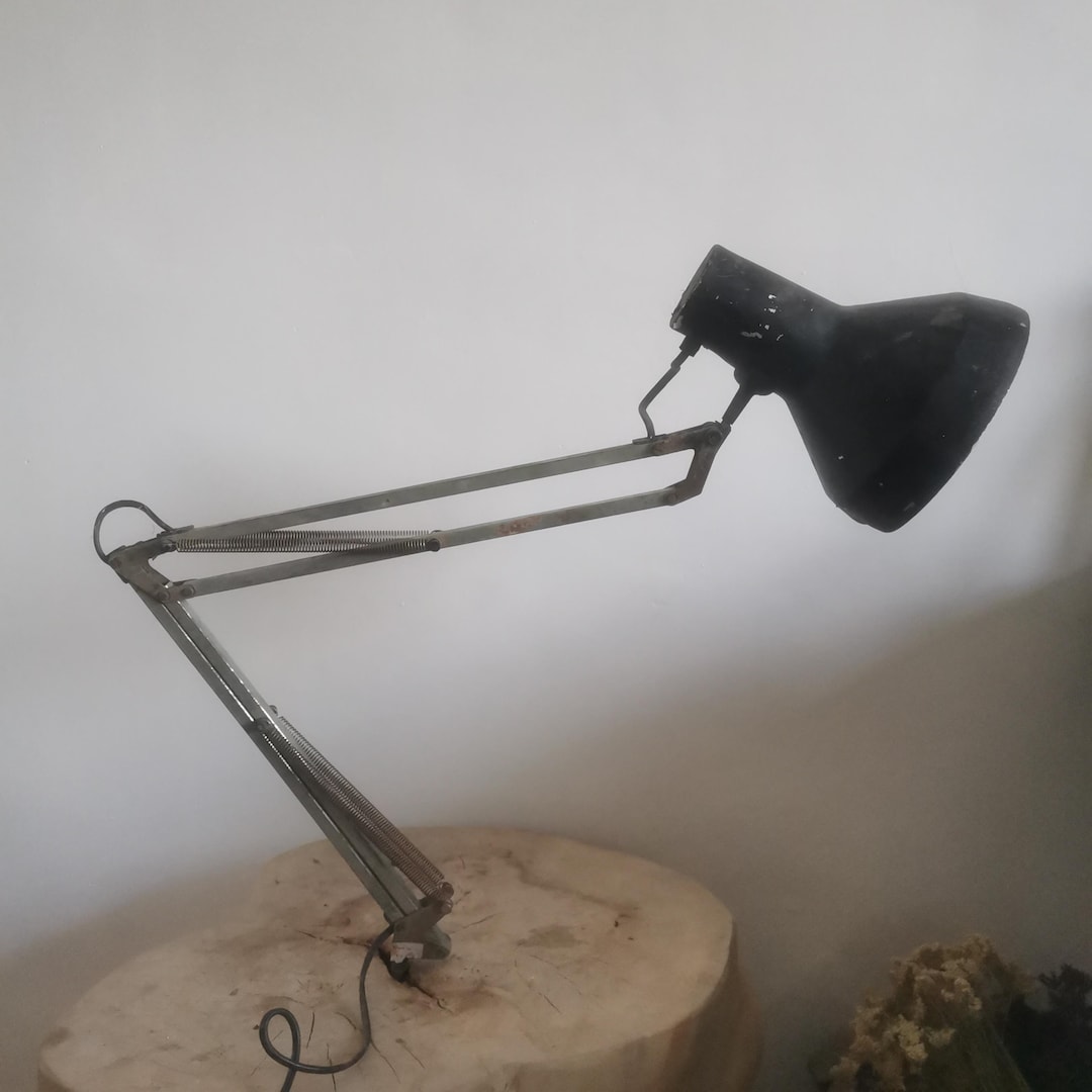 INDUSTRIAL Pin Angle Poise Table Lamp, Light, Factory Decor, European ...