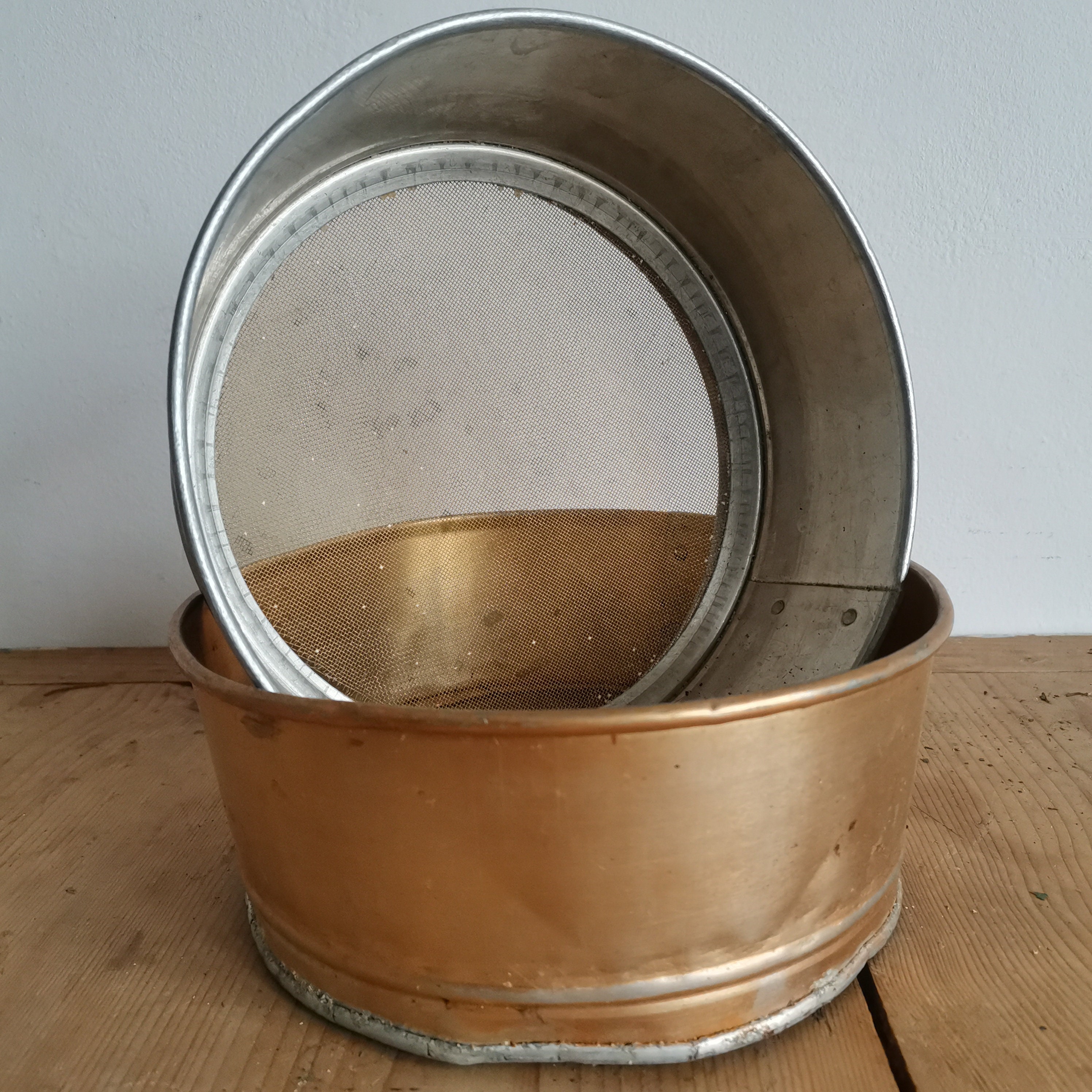 2x Retro Aluminium Sieves Flour or Seed Sifter Colander Baking - Etsy