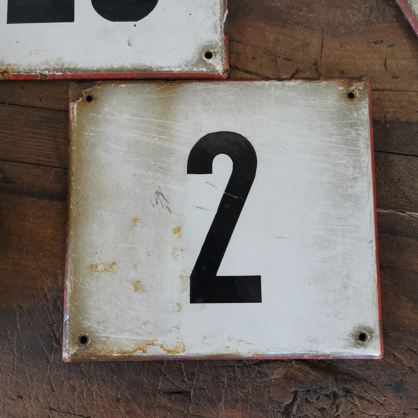 House Number Badge Door Fitting Sign number 2 Two Vintage | Etsy