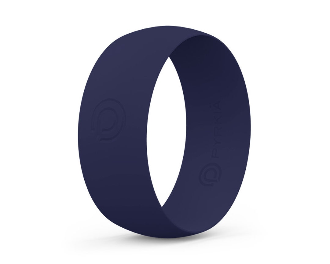 NAVY BLUE Silicone Ring (uniquely Comfortable, Low-profile Design) - Etsy
