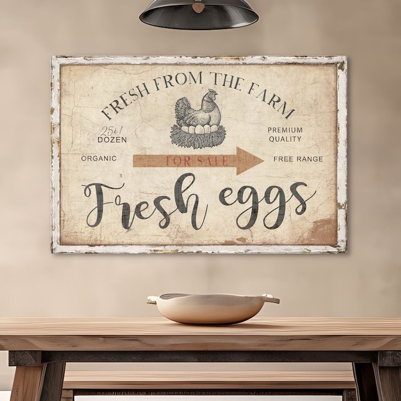 Fresh Eggs Sign - Etsy