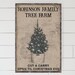Family Christmas Tree Farm Sign, Custom Christmas Decor, Vintage ...