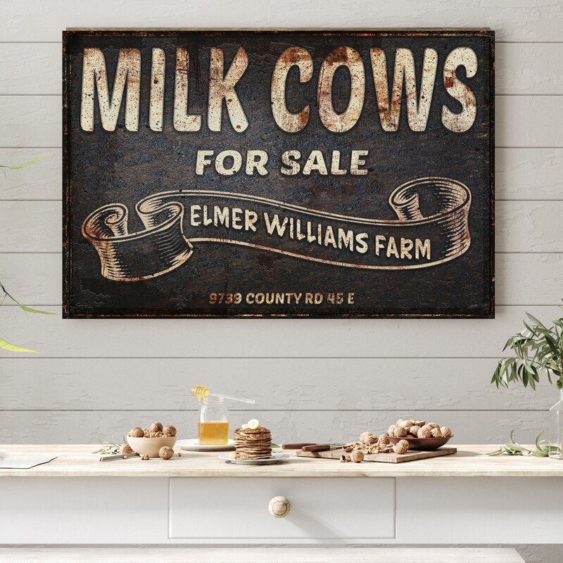 Vintage Dairy Sign - Etsy