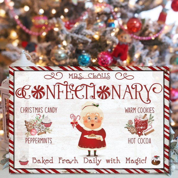 Mrs Claus Bakery Sign - Etsy
