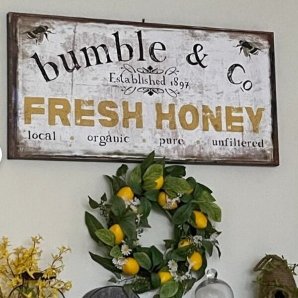 Honey Sign - Etsy