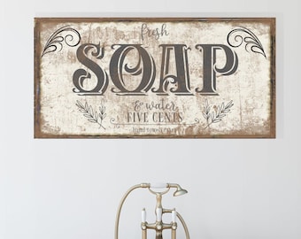 Vintage Soap Sign - Etsy