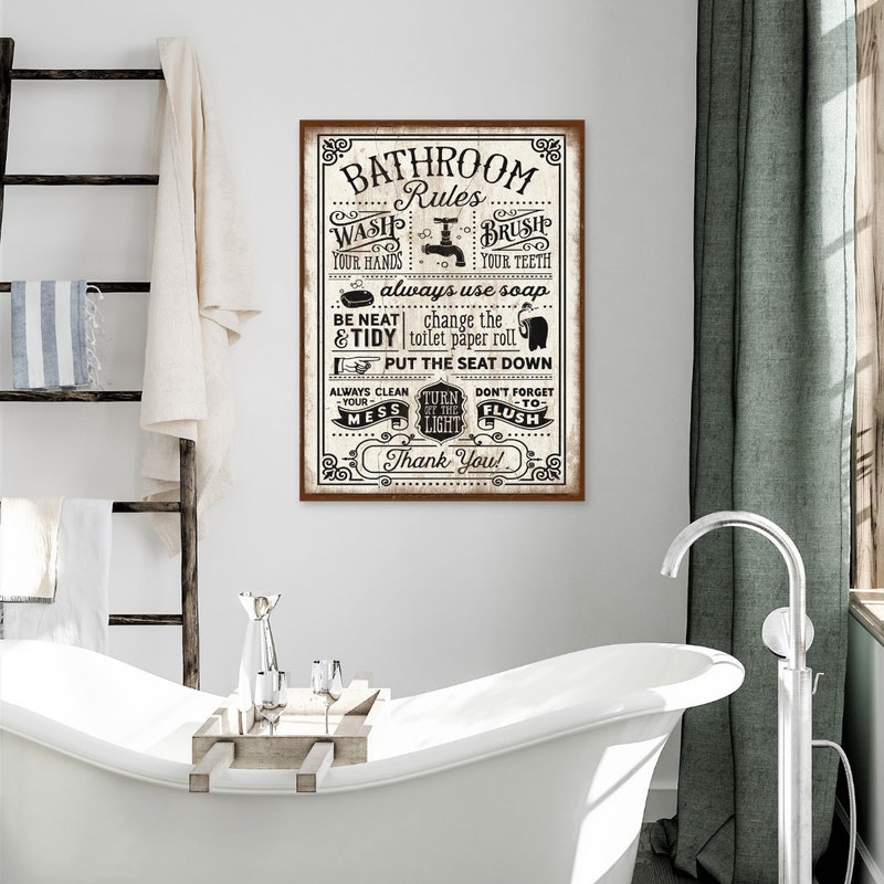 Farmhouse Bathroom Decor - Etsy