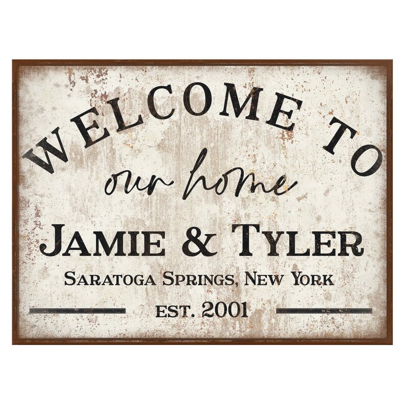 Welcome to Our Home Personalized Sign Personalized Gifts - Etsy