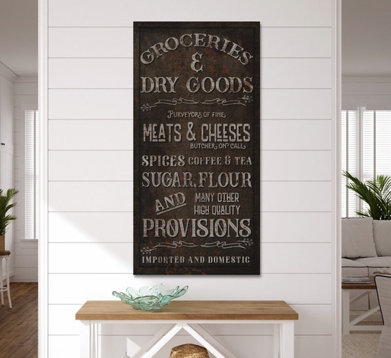 Antique Grocery Signs