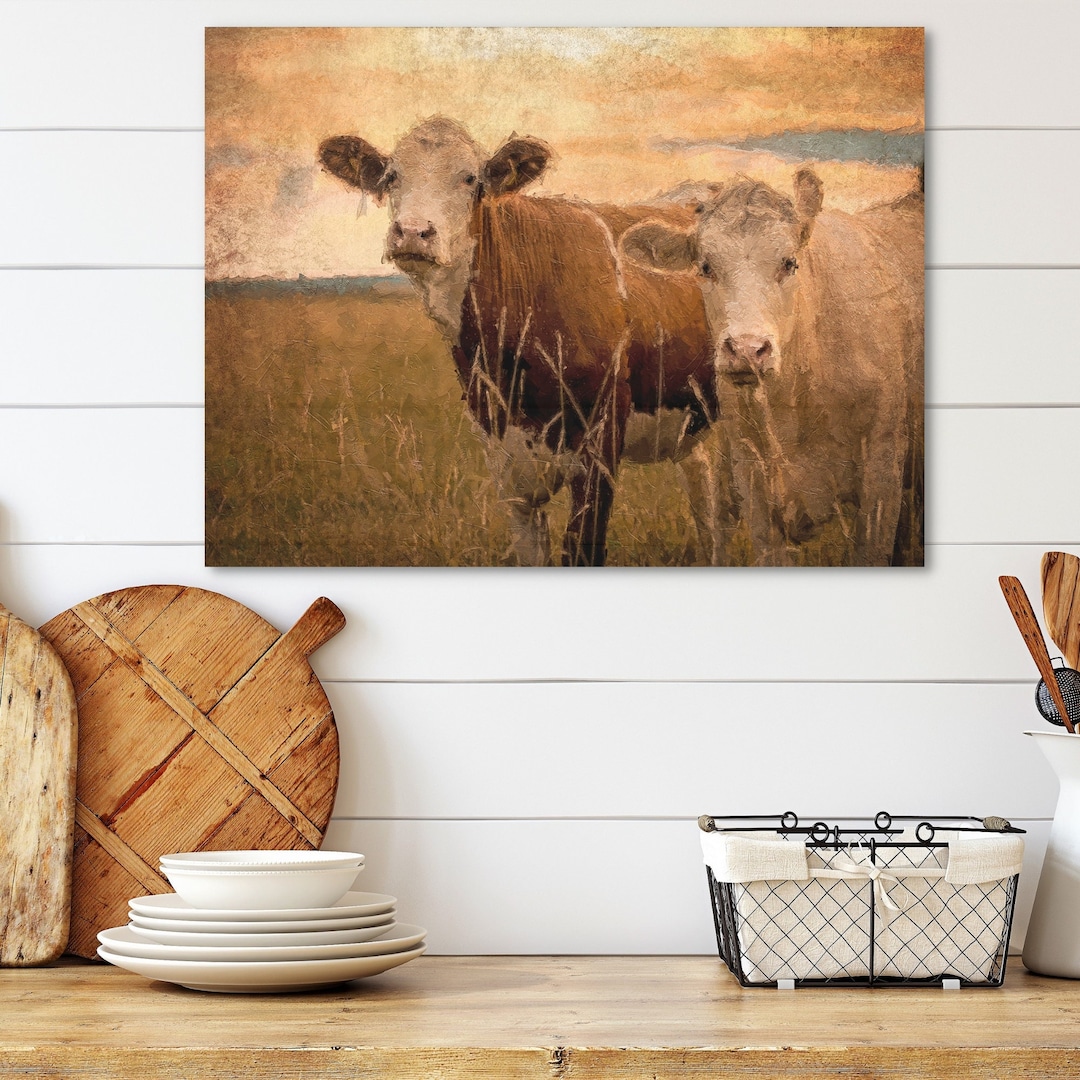 Cows in the Field, Vintage Farmhouse Sign, Modern Farmhouse Decor ...