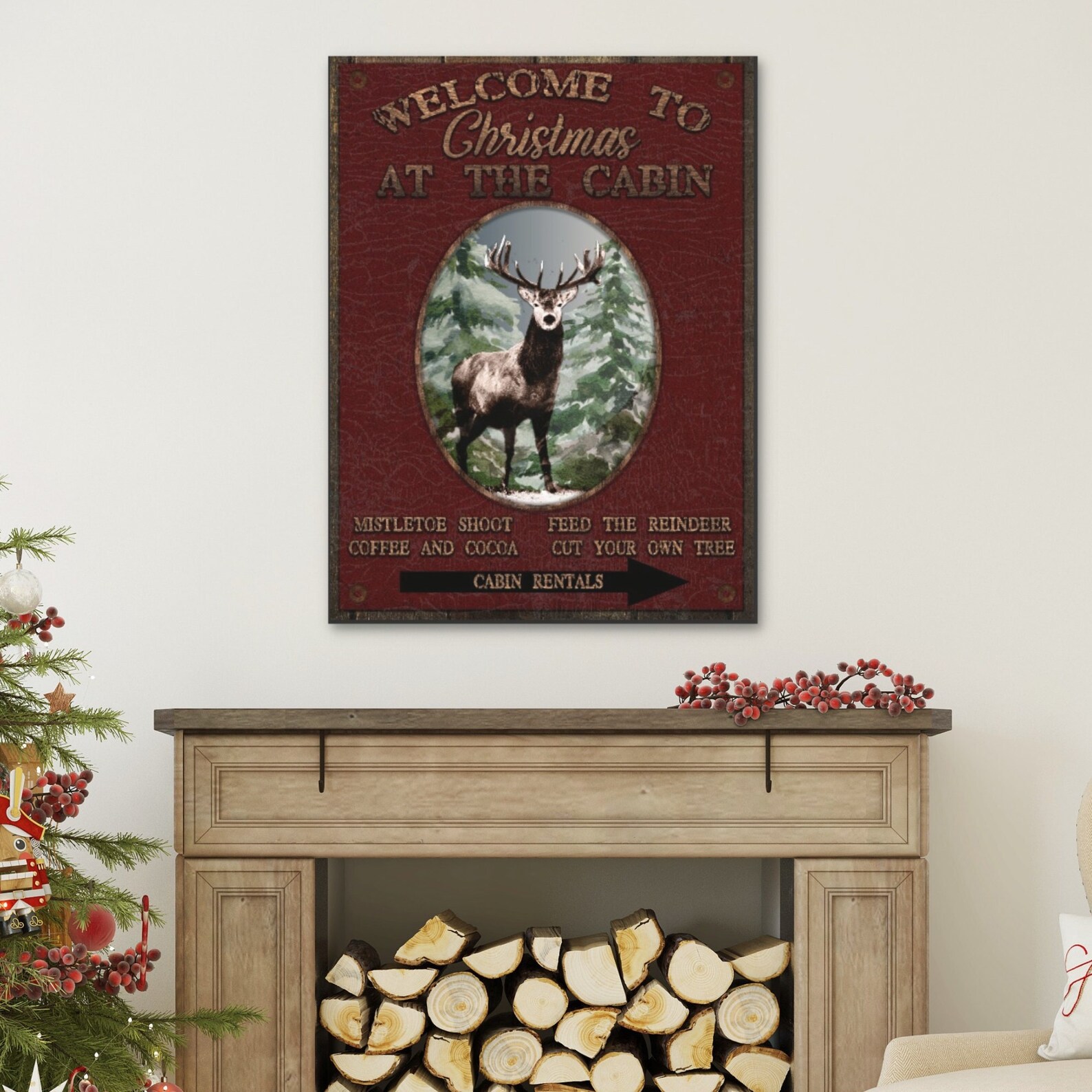 Christmas at the Cabin Christmas Decor Rustic Christmas - Etsy