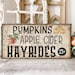 Hayrides Sign Modern Farmhouse Fall Decor Fall Decor - Etsy
