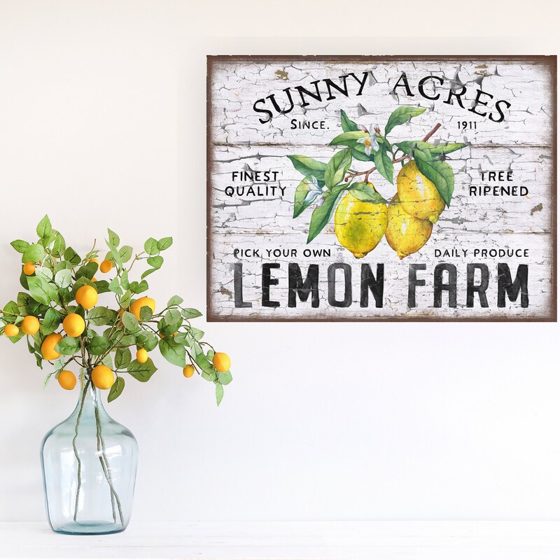 Lemon Sign - Etsy