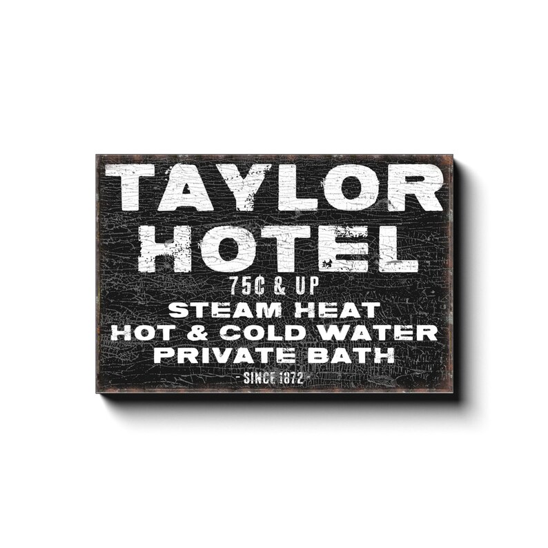 Personalized Hotel Sign Personalized Gifts Vintage Decor - Etsy
