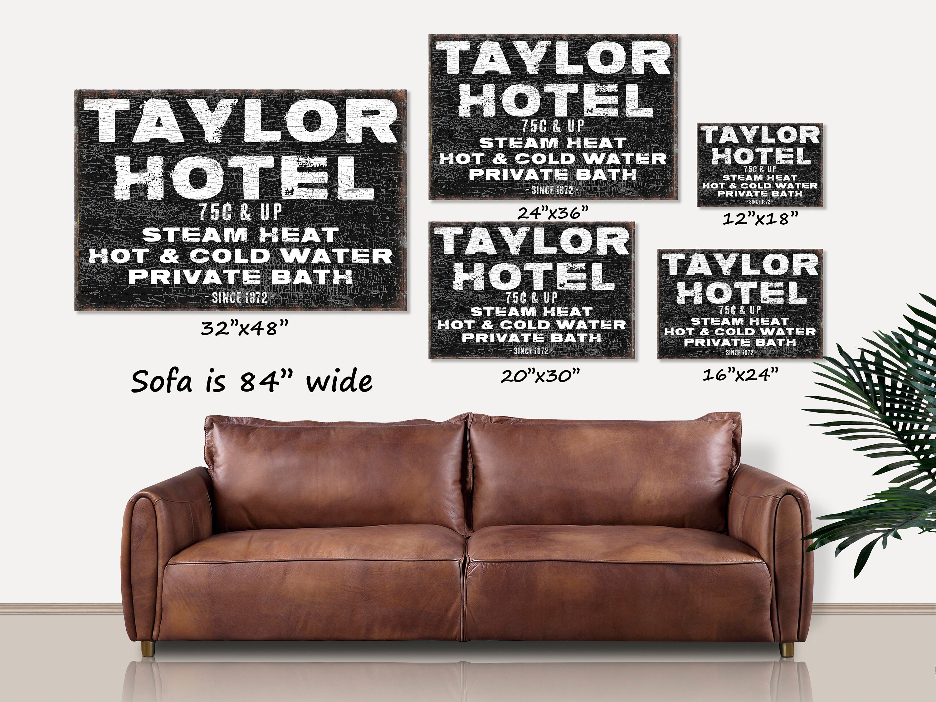 Personalized Hotel Sign Personalized Gifts Vintage Decor | Etsy