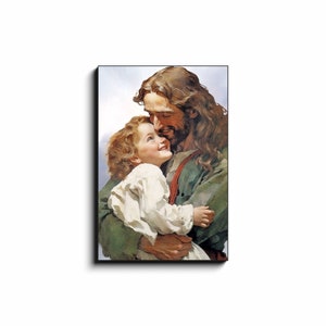 Christian Home Decor Divine Embrace Jesus Wall Art - Etsy