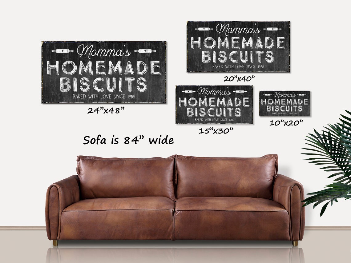 Momma's Homemade Biscuits Sign Custom Modern Farmhouse - Etsy