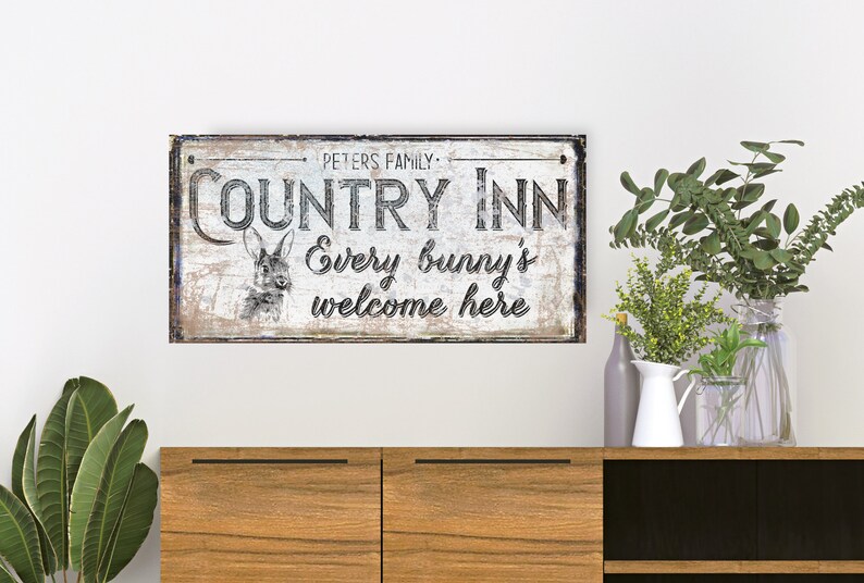 Personalized Easter Sign Country Inn Modern Farmhouse Decor - Etsy