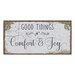 Comfort & Joy Sign Modern Farmhouse Decor Large Canvas Wall - Etsy
