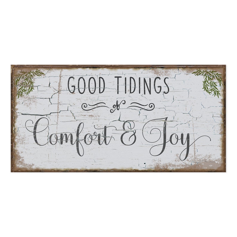 Comfort & Joy Sign Modern Farmhouse Decor Large Canvas Wall - Etsy