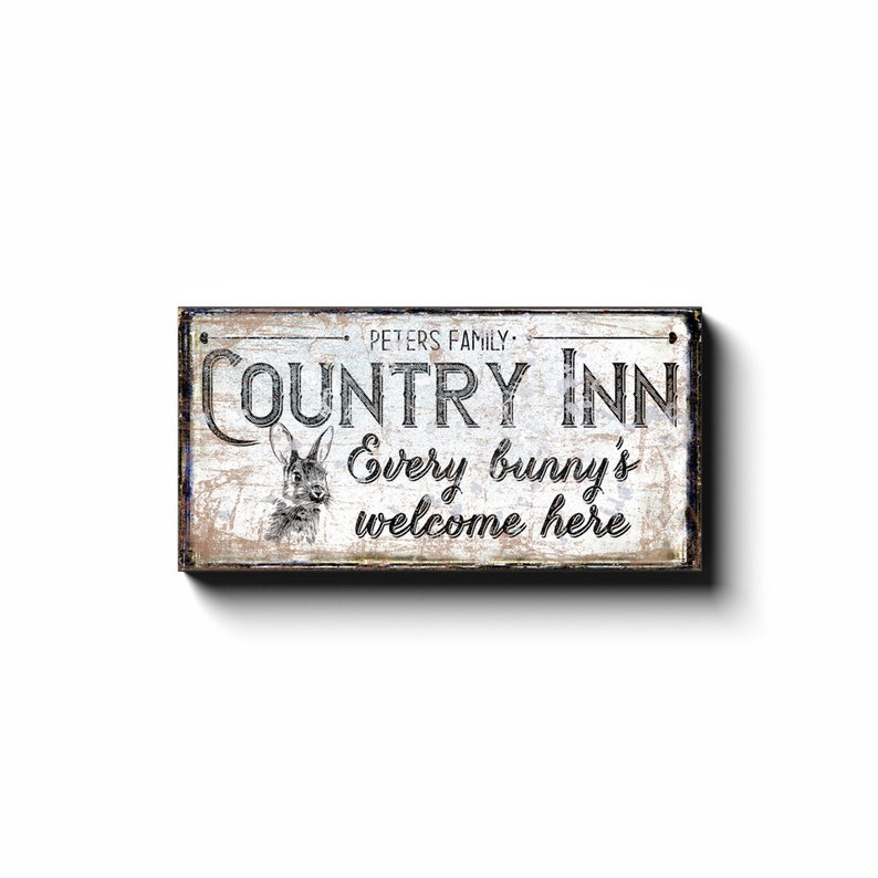 Personalized Easter Sign Country Inn Modern Farmhouse Decor - Etsy