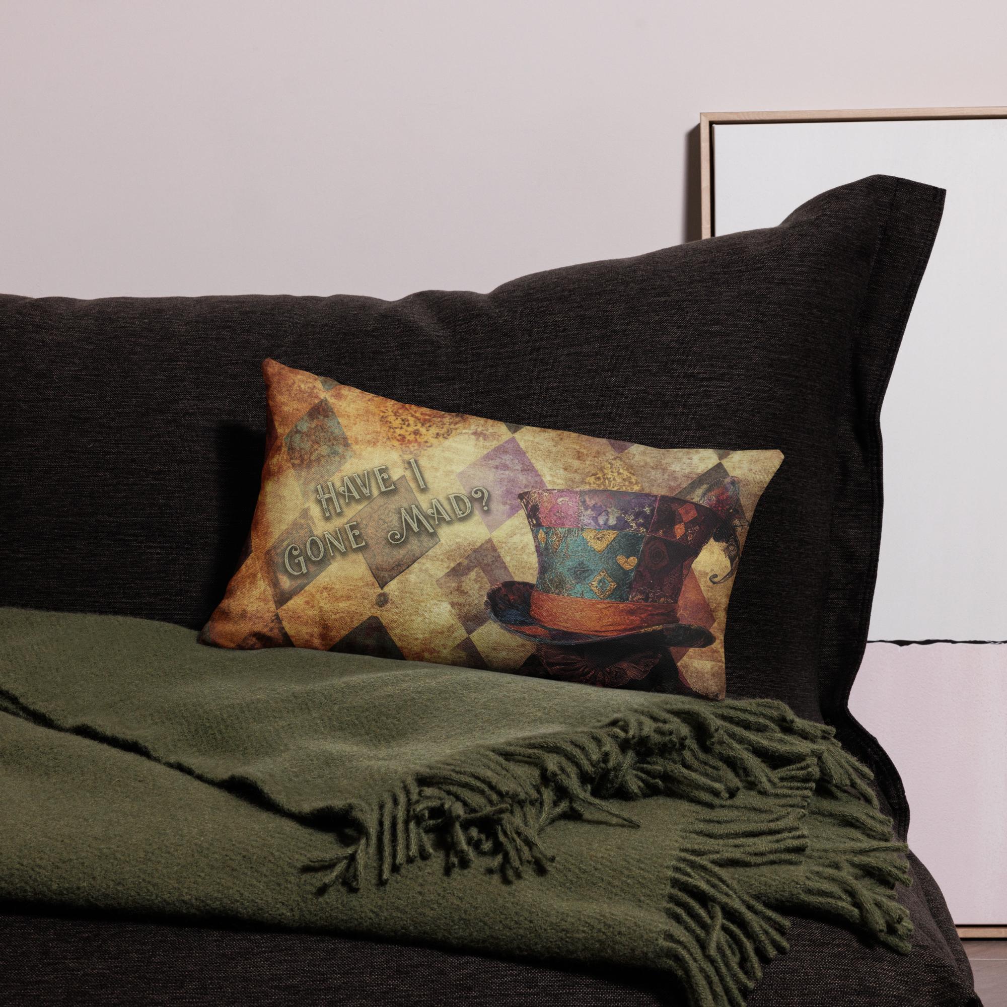 Have I Gone Mad Alice in Wonderland Lumbar Pillow - Etsy