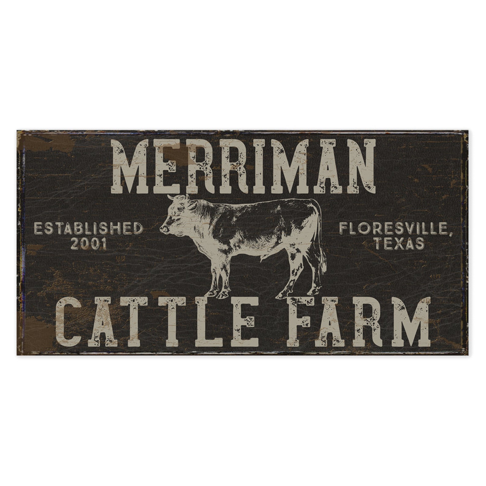 Farm and Ranch Sign Personalized Cattle Farm Sign Custom - Etsy