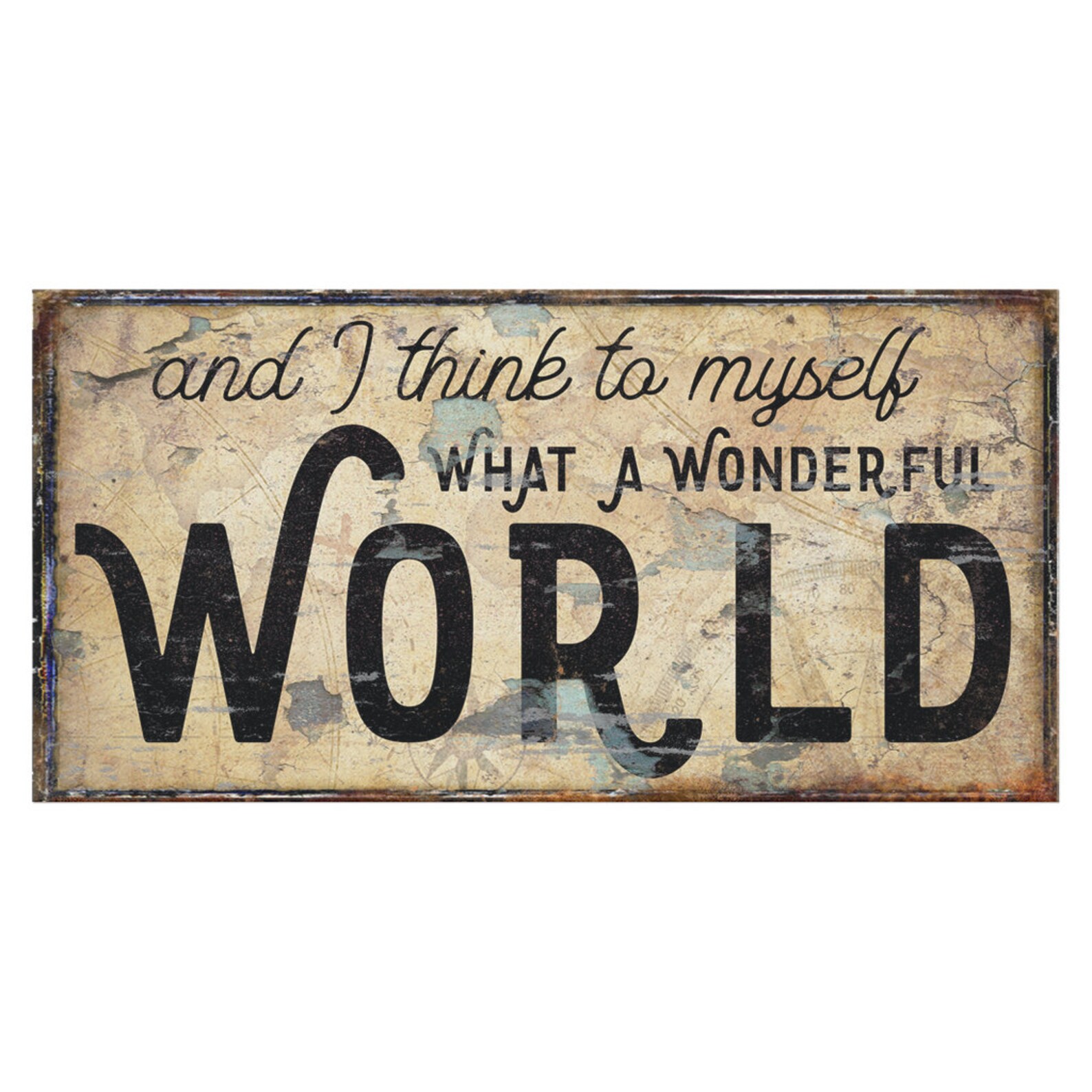 What A Wonderful World Sign, Modern Farmhouse Wall Art, Modern ...