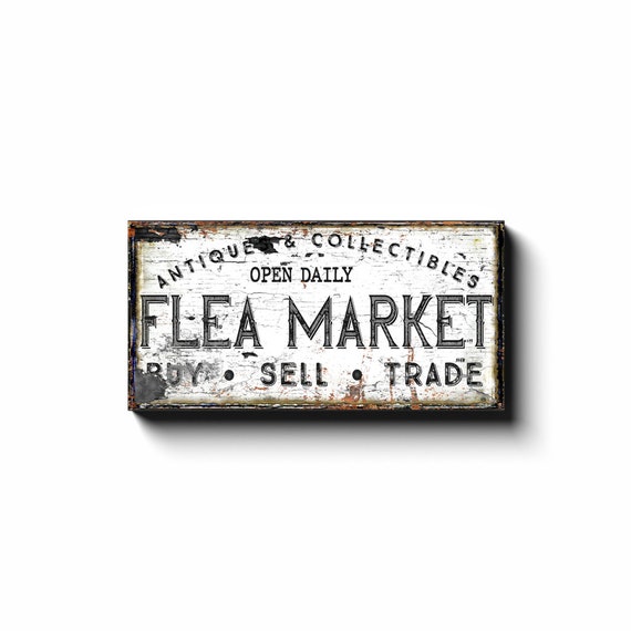 Vintage Flea Market Sign