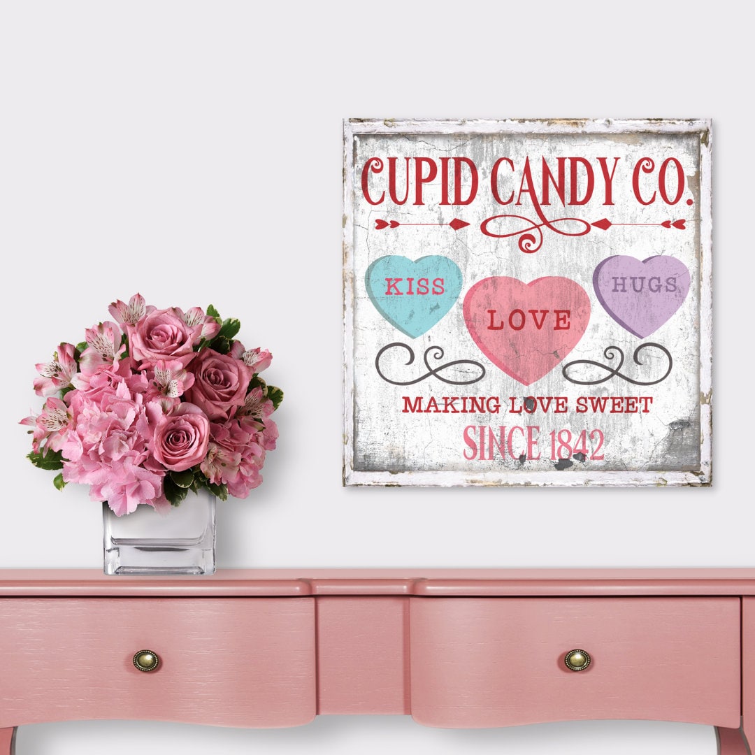 Cupid Candy Co, Valentines Day Decor, Valentine Gifts, Farmhouse Decor ...