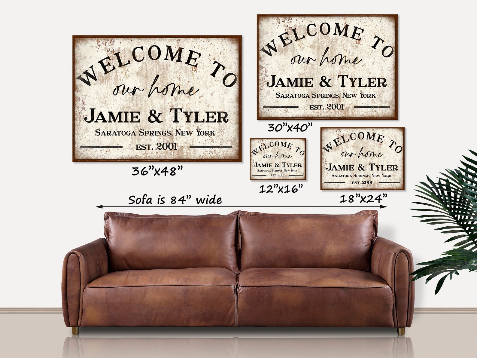 Welcome to Our Home Personalized Sign Personalized Gifts - Etsy