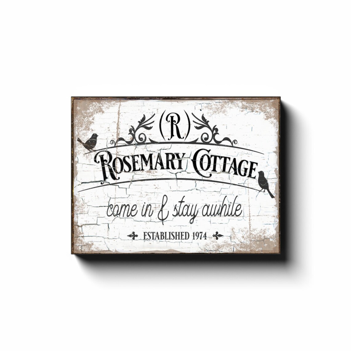 Custom Cottage Sign Personalized Sign Cottage Decor Large | Etsy