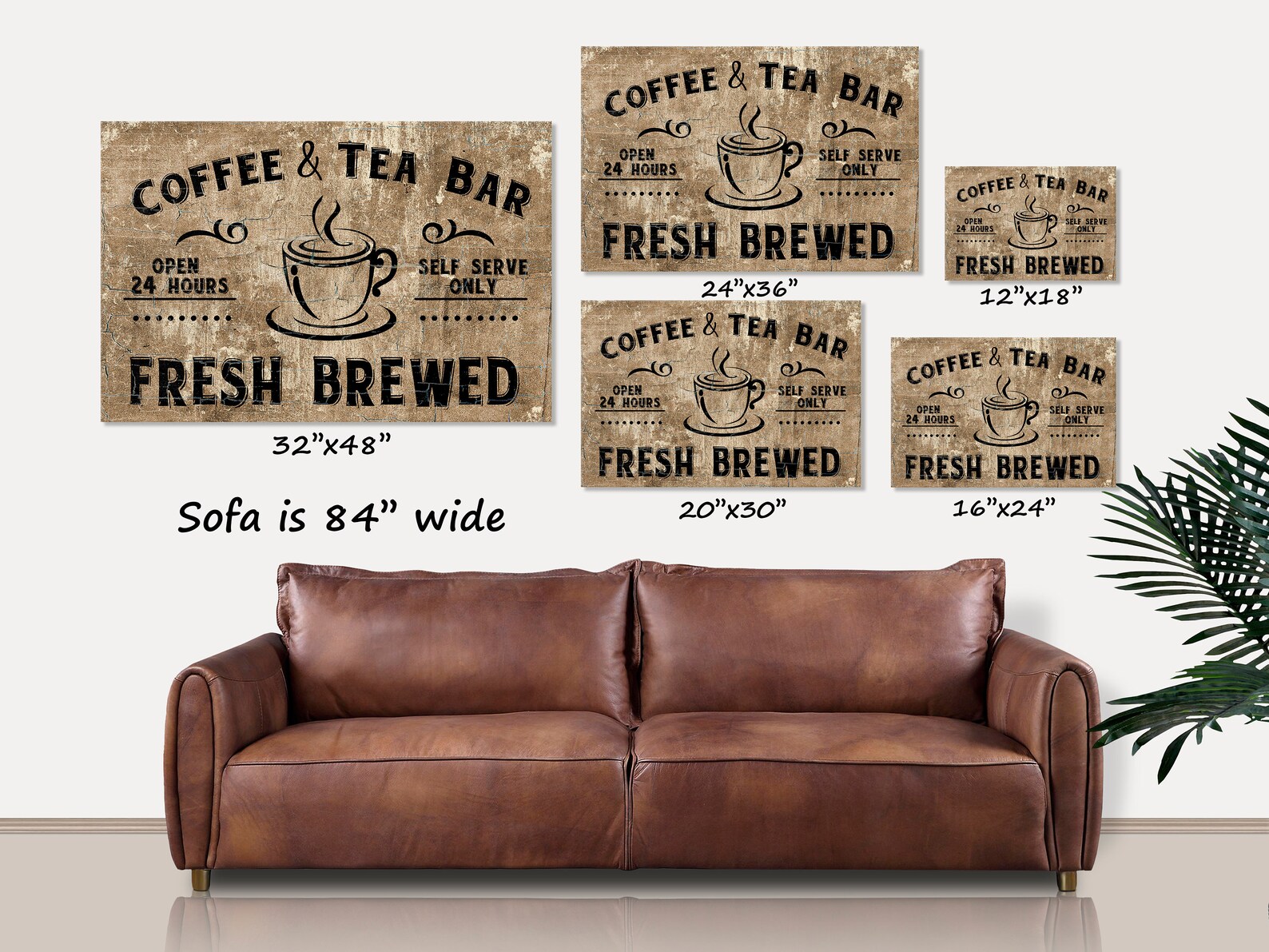 Coffee and Tea Bar Coffee Bar Decor Rustic Decor Vintage - Etsy